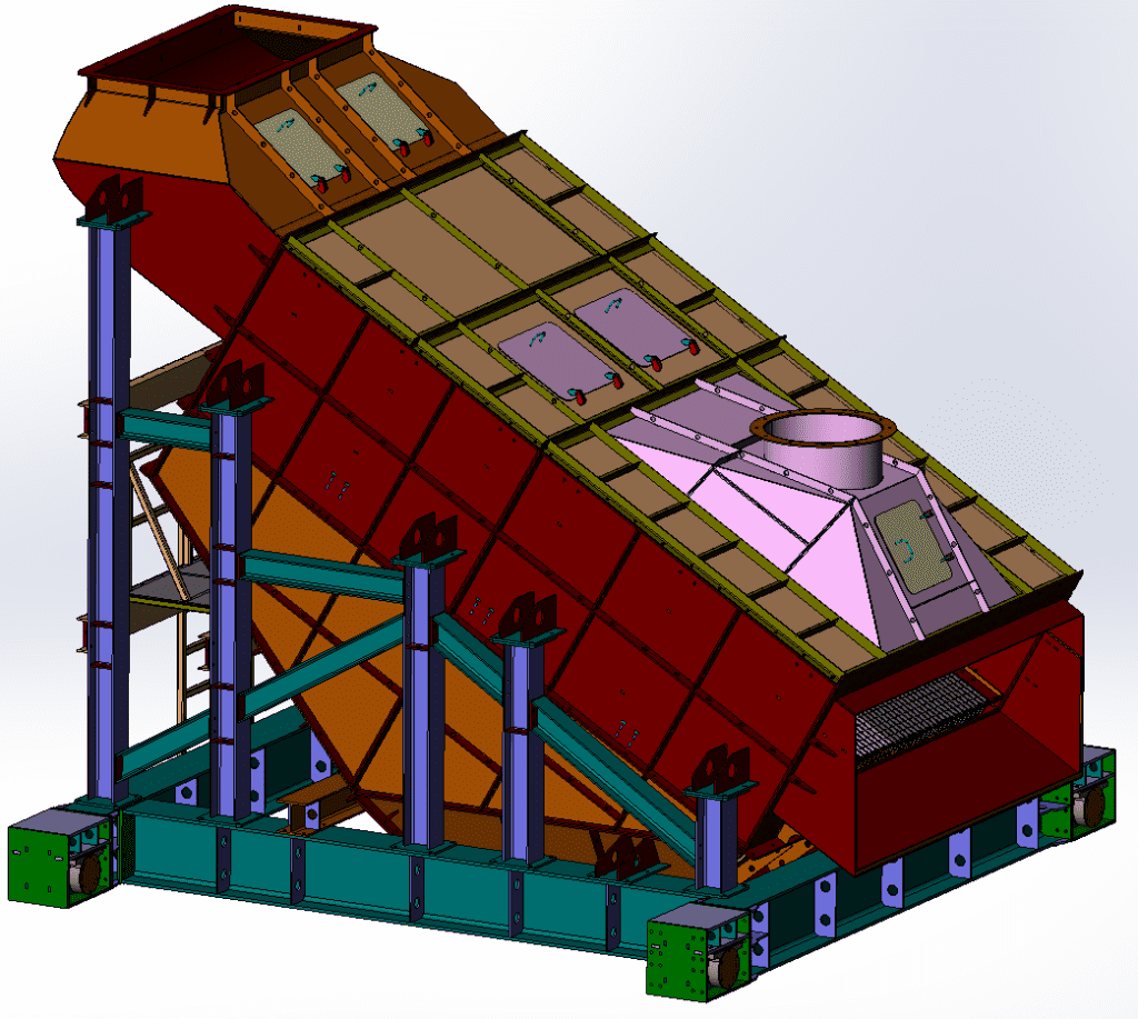 bulk material handling equipment including transfer chutes, silo etc.